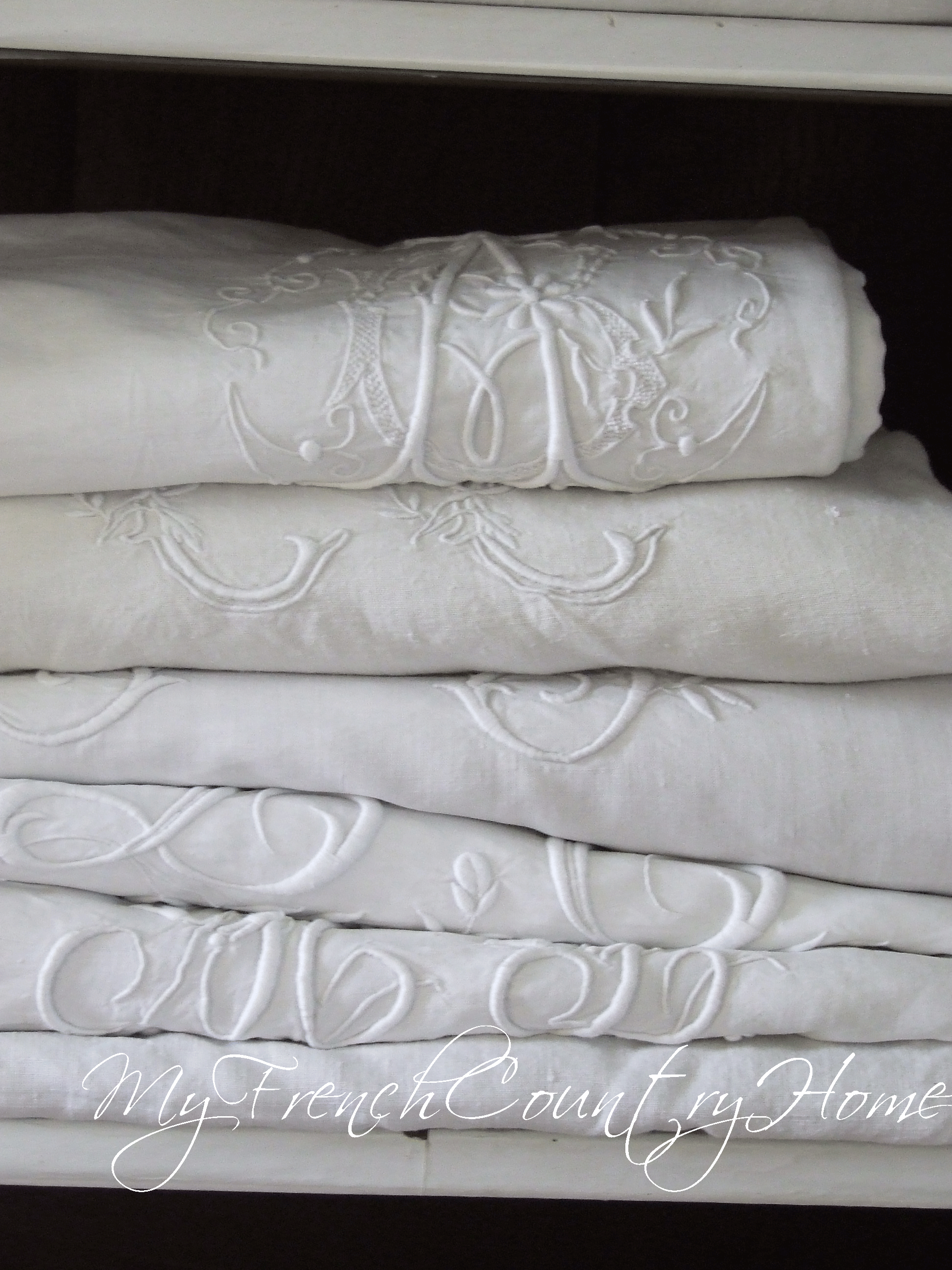 buying antique french linens - MY FRENCH COUNTRY HOME